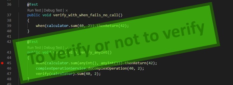 Mockito “when” vs. “verify” – The Codeslinger