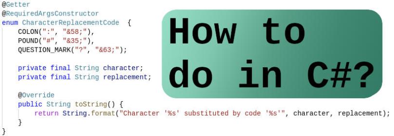 Emulate Java Enums With Values in C# – The Codeslinger